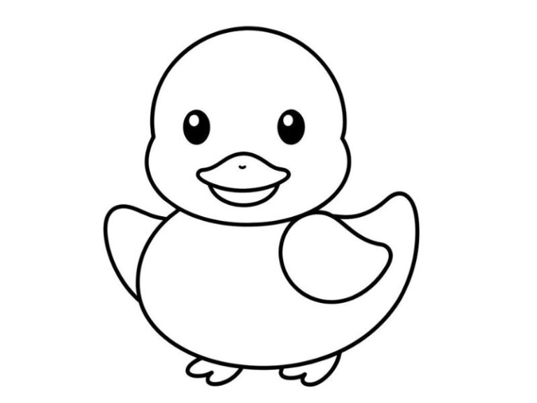 Gợi ý 29+ tranh tô màu con vịt cute cho bé tập tô miễn phí